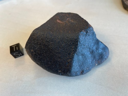 248 GRAMS OF METEORITE - NWA CHONDRITE - ORIENTED SHAPE - CUT INTO 2 ...