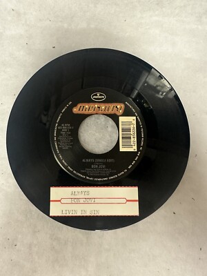 Bon Jovi “always / Livin In Sin” Single 7’ Vinyl Record 45 | eBay