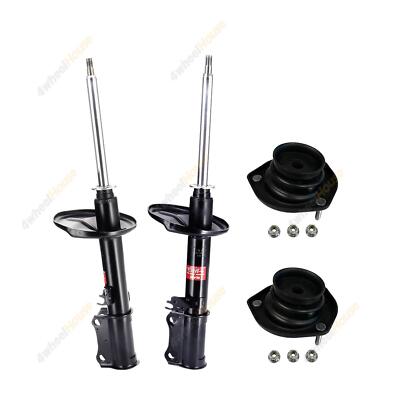 2 x KYB Shock Absorbers Strut Top Mount Kit Rear 334341 334340 KSM7607 ...