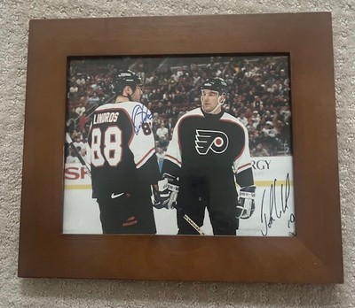 Eric Lindros and John Leclair Signed/Framed Photo w/COA | eBay