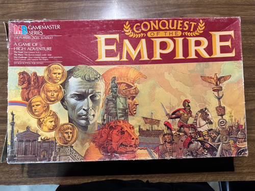 Conquest Of The Empire Board Game 1984 Milton Bradley Vintage War ...