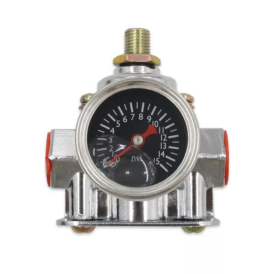 Low Fuel Pressure Regulator Gauge Kit for Carburetor Carb Quick Fuel 12 ...