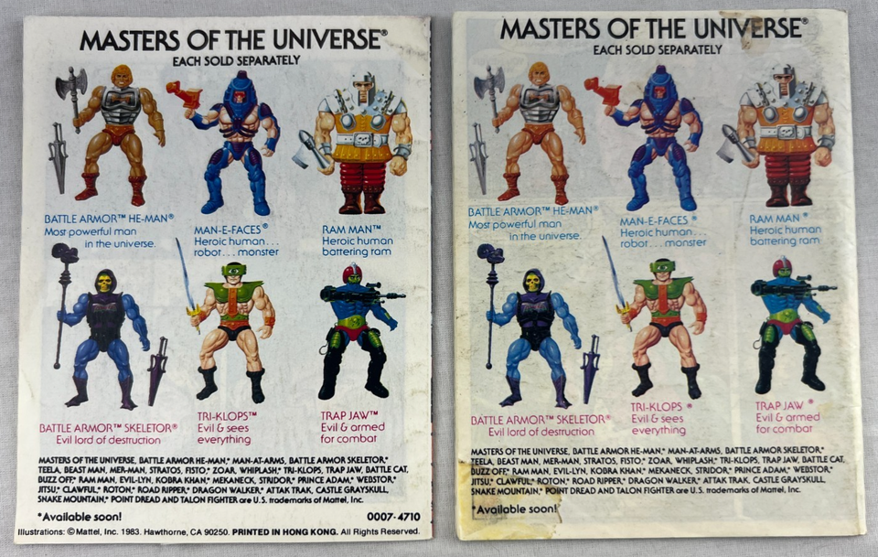 Vintage MOTU He-Man Mini Comic Book Lot of (2) Geldor Roboto | eBay