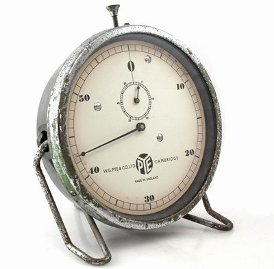 VINTAGE INDUSTRIAL PYE & CO LTD mechanical Stop Timer Clock Darkroom ...