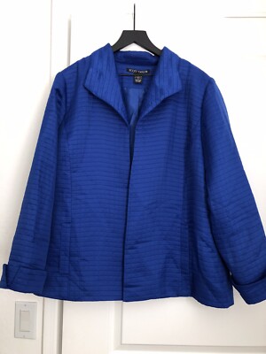 Classy, Warm, Lightweight quilted Cobalt Blue jacket | eBay