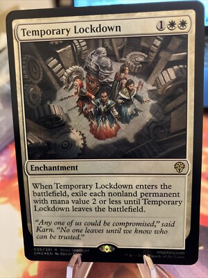 MTG Magic the Gathering Temporary Lockdown (36/552) Foil Dominaria ...