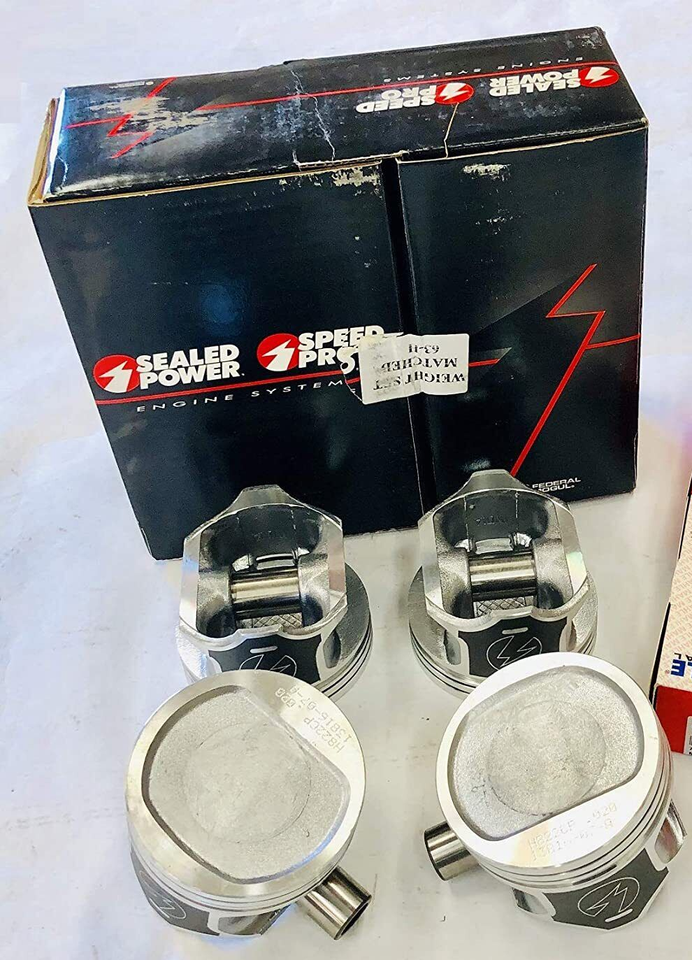 SEALED POWER Hypereutectic Pistons Set/4+Rings Kit for Jeep 2.5L 1996 ...