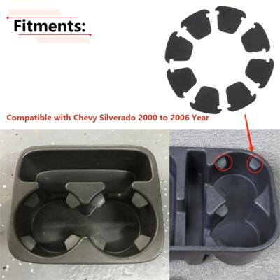 For Chevrolet Silverado Console Large Cup Holder Insert Flaps Set of 8 ...