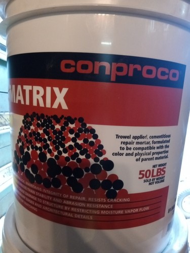 Conproco Matrix Mortar Brick Masonry Putty Repair 50lb Bucket K9 Dark ...