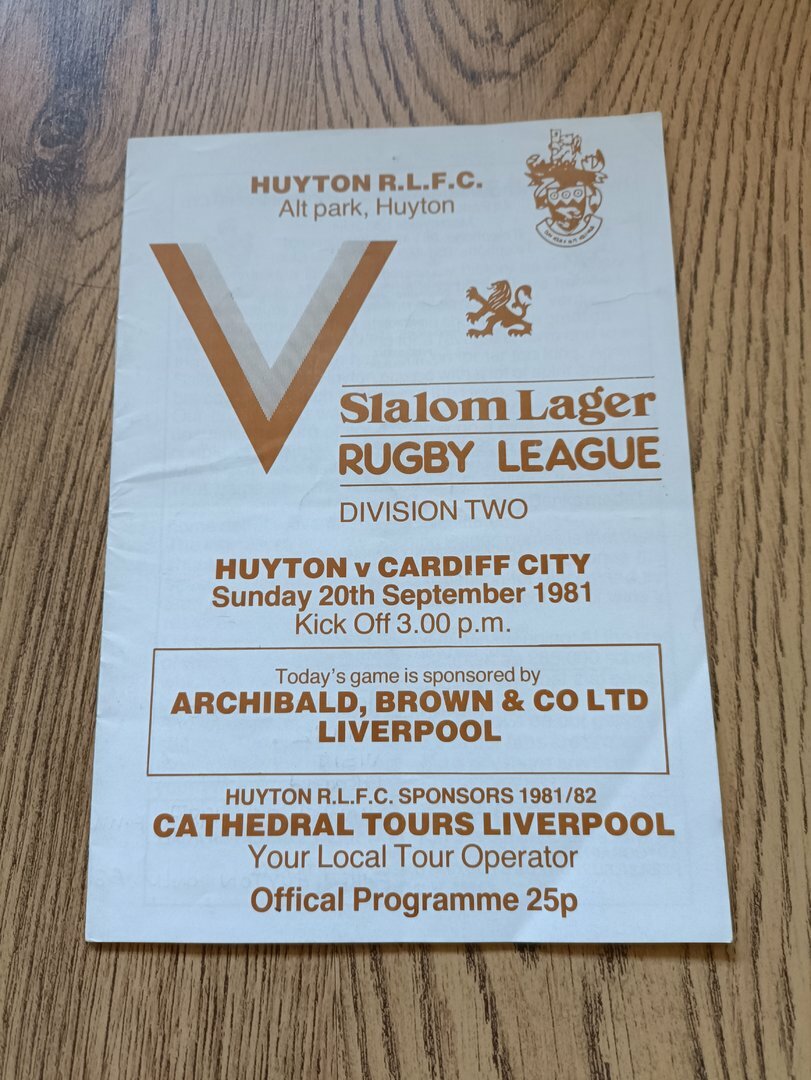 Huyton Runcorn Highfield Rugby League Programmes 1968 - 1984 | eBay UK