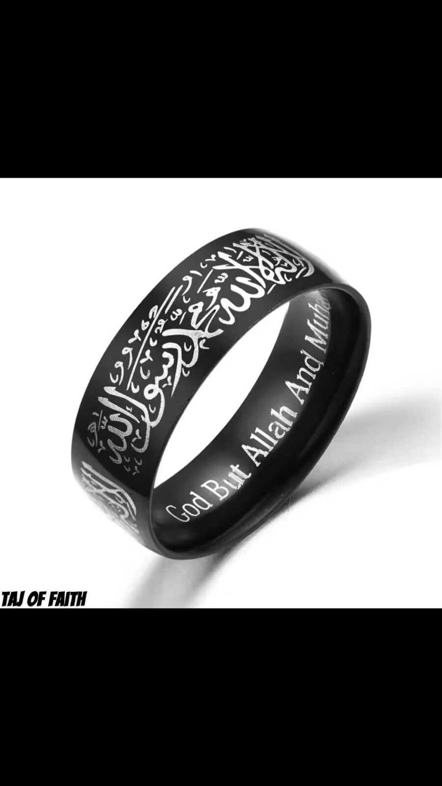 Stainless Steel Islamic Muslim Shahada Ring | eBay