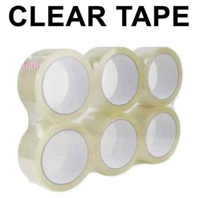 Clear Parcel Tape strong Packing Cellotape Packaging 48mm x 66m | eBay UK