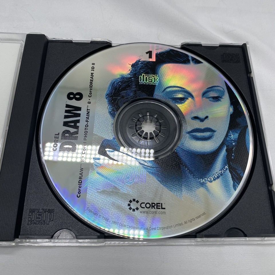 Corel Draw 8 CorelDraw disc set bundle PC CD-ROM Software Intel MMX ...