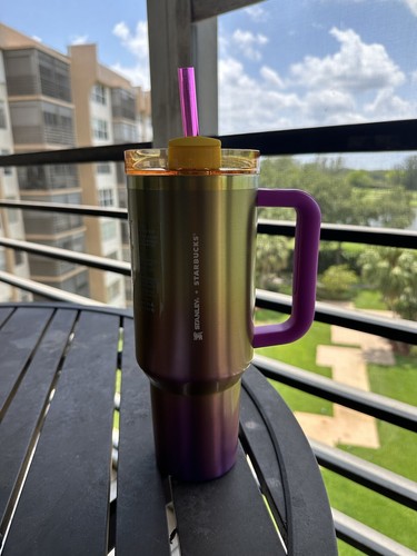 Starbucks x Stanley Summer 2024 Collab 40 oz Tumbler NEW Purple Gold ...