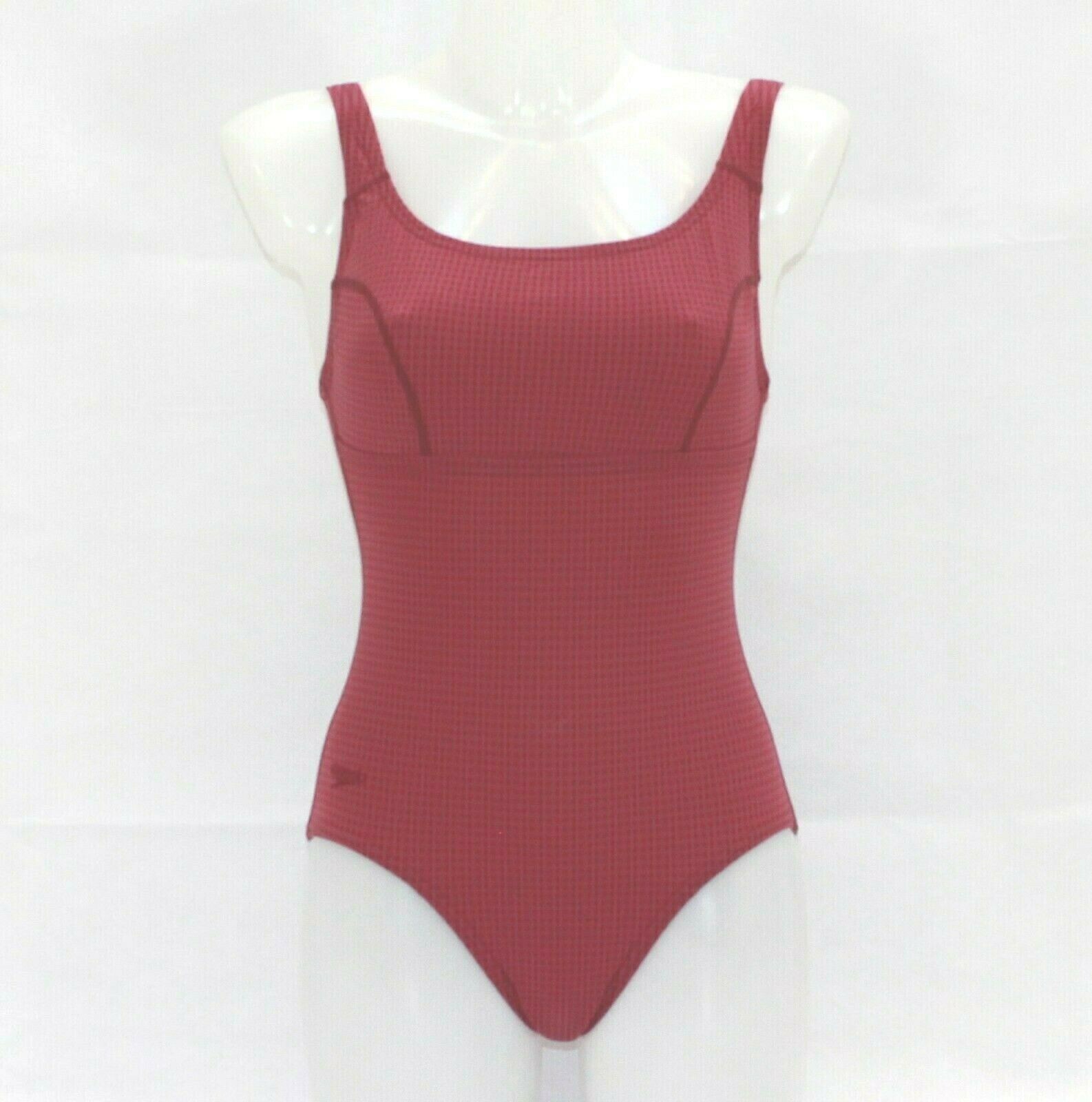 Speedo One Piece Women Swimsuit Size 10 Pink/Red Holiday Beach Swimming ...