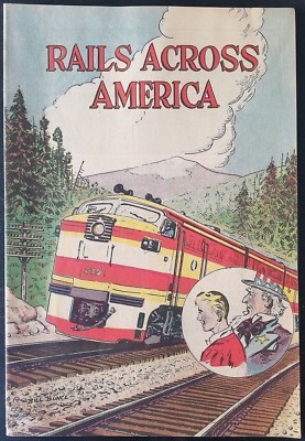Vintage Golden Age Railroad Rails Across America Promo Comic Book ...
