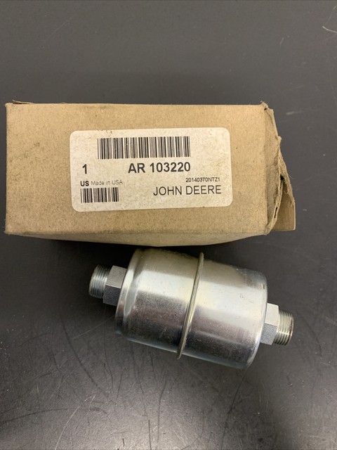 2 OEM John Deere Tractor Inline Fuel Strainer AR103220 See Models Below ...