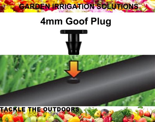 4mm Micro Irrigation Goof Plug / Pipe End Line Stopper Plugs Fits ...