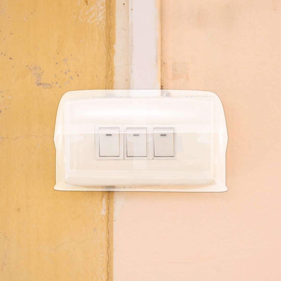Outdoor Waterproof Wall Socket Cover - Splash-Proof Plastic Socket ...