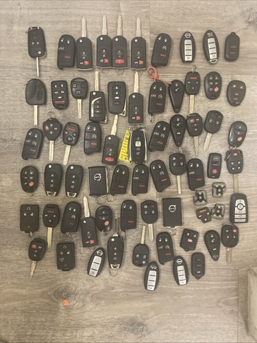 Lot of 68 Car Key Fobs Assorted Brands Uncut Remote Controls | eBay