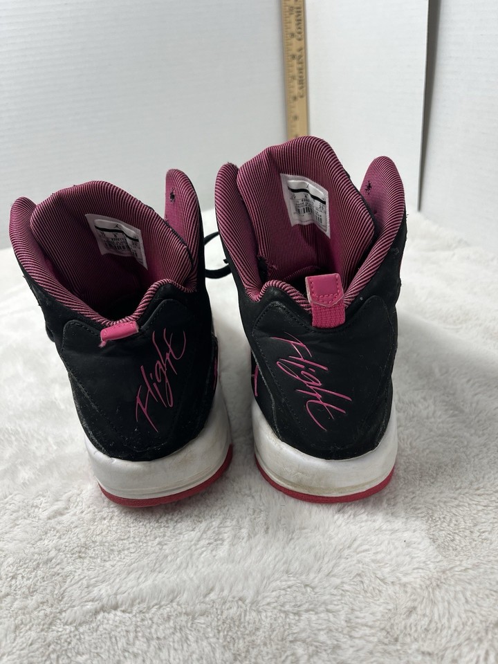 Nike Girls Air Jordan Flight SC 3 Pink/ Black Basketball Shoes Sneaker ...