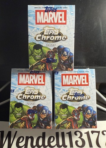 2025 Topps Chrome Marvel Blaster Box Factory Sealed x3 | eBay