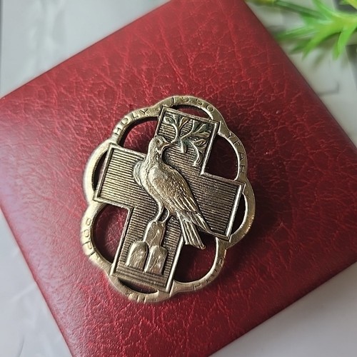 Vintage 1950 Pope XII Pius Catholic Christian Cross by RO-MAG Inc Pin ...