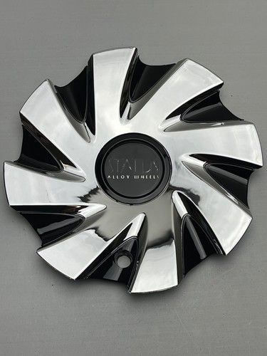 Status Alloys Gloss Black W/Chrome Inserts Wheel Center Cap C016001CAP ...