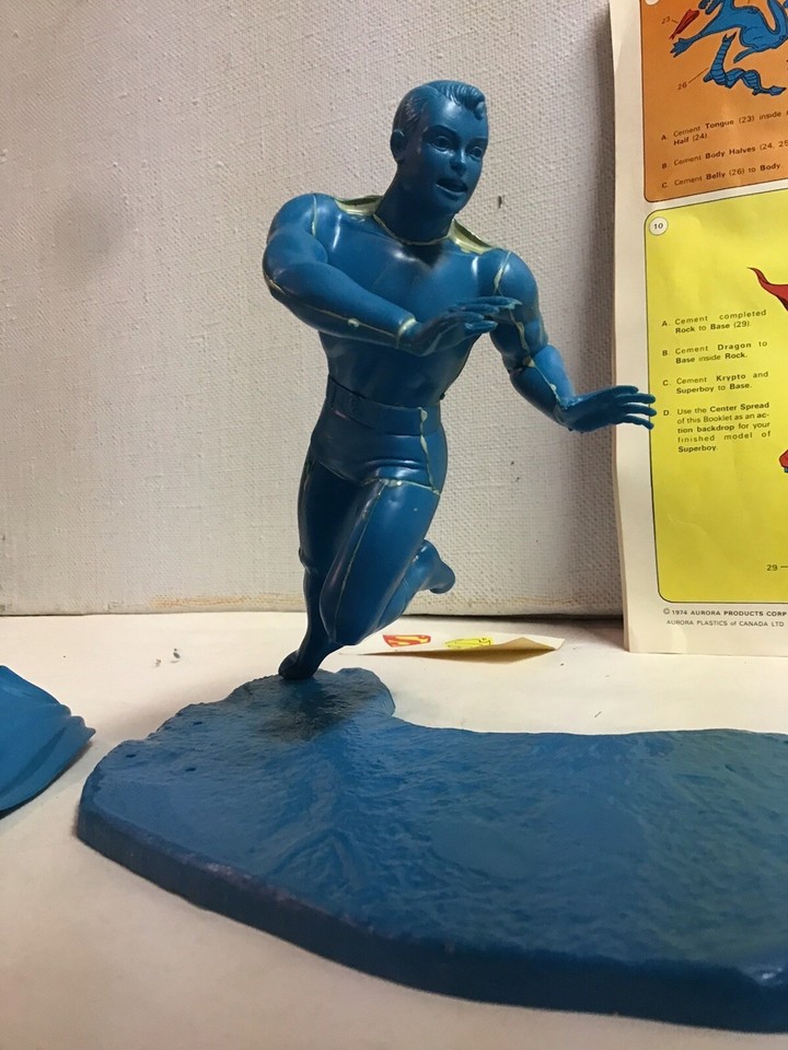 AURORA SUPERBOY COMIC SCENE 1974 Model kit Used complete | eBay