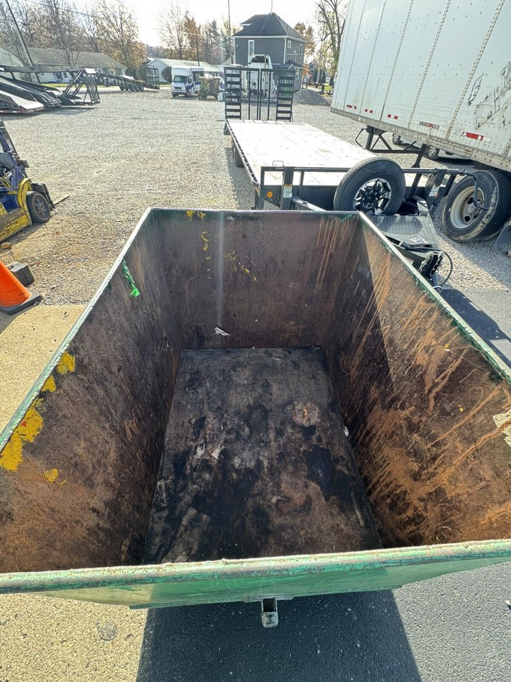 Heavy Duty Hopper, Dumpster, Steel Trash Cart, Towable, Connectable, 3 ...