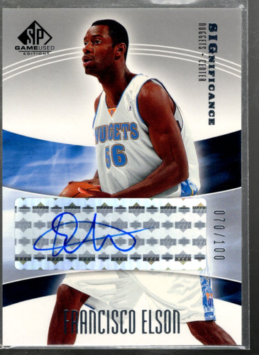 B4626- 2004-05 SP Game Used SIGnificance #FE Francisco Elson Auto /100 ...