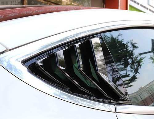 Gloss Black Side Window Louver Shutter Cover Trim For Tesla Model 3 ...