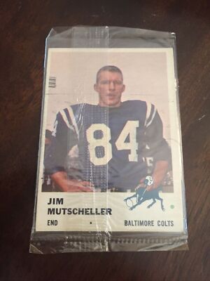 1961 Fleer Jim Mutscheller Baltimore Colts #34 | eBay