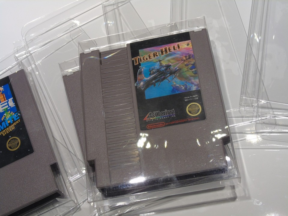 10 NES Nintendo Video Game Clear Case Cases Sleeve Box Protector ...
