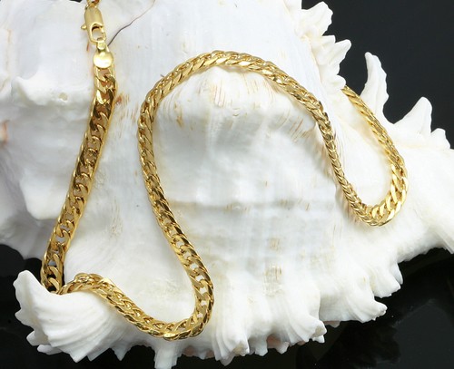 Chain Panzer Gold 18 Karat 750 Plated Men 6 mm 60 cm Stainless Steel ...