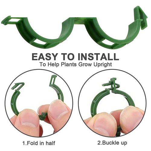 50-200PCS Plant Support Clips Ties Veggie Trellis Stake Greenhouse ...