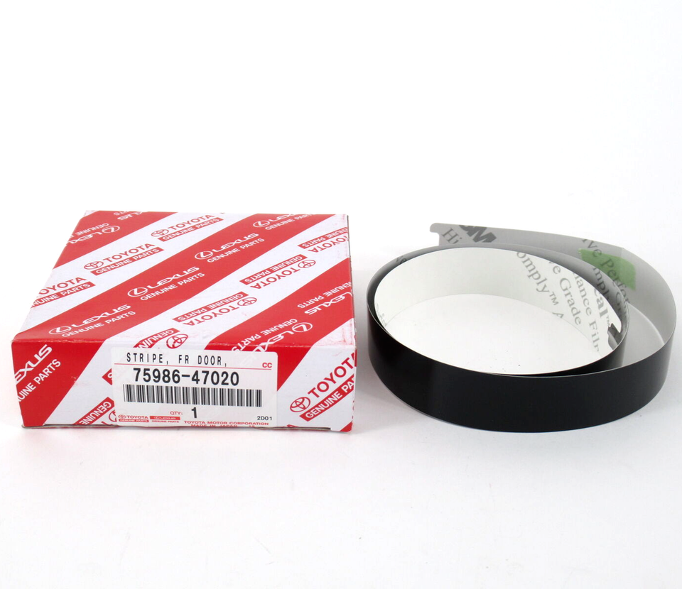 Genuine OEM Toyota 75986-47020 Driver LH Front Door Black Out Tape 2010 ...