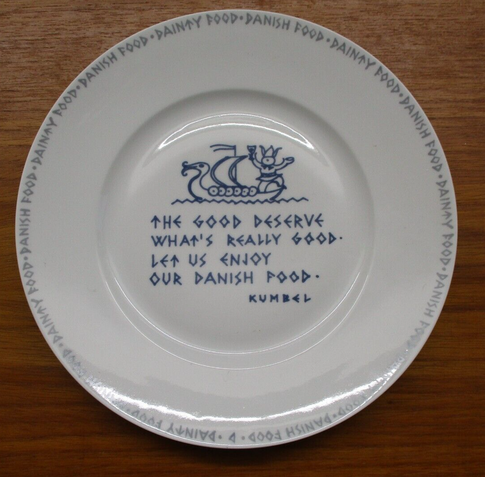 Vtg Lyngby Denmark Tuborg Beer Wall Plate Danish Food Kumbel Viking ...