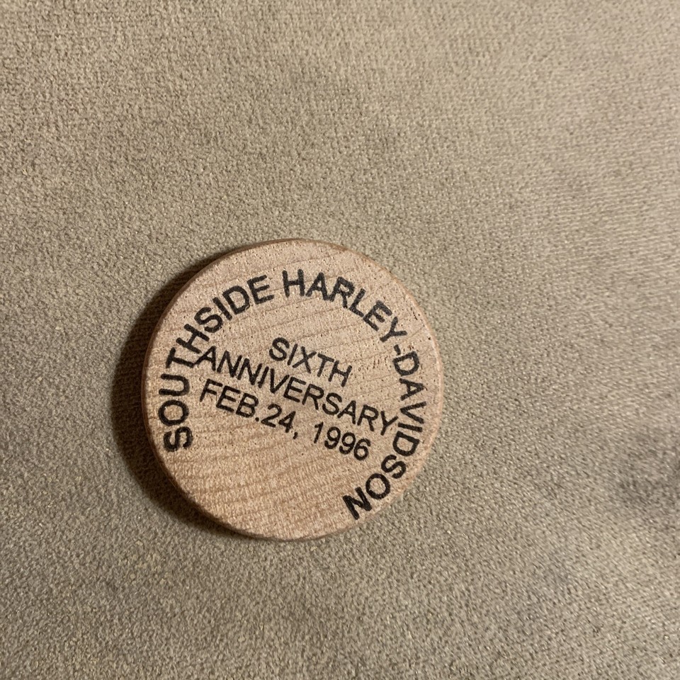 Harley-Davidson Motorcycles Mardi Gras Wood Doubloon New Orleans ...