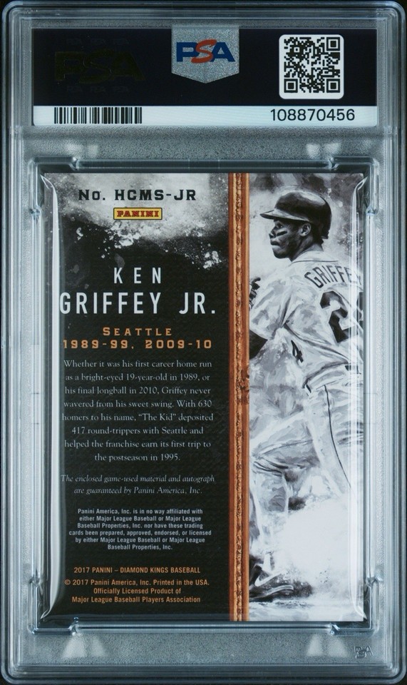 2017 Diamond Kings Ken Griffey Jr Bat /5 Auto | eBay