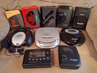 Lot Of 10 Portable Cassette CD Players Sony Walkman, Sanyo, Jensen ...