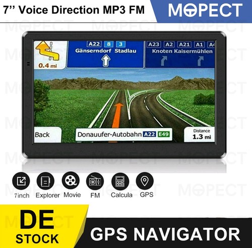 MOPECT Q8 7 Zoll GPS Navi Navigationsgerät für Auto LKW PKW DE EU Karte ...