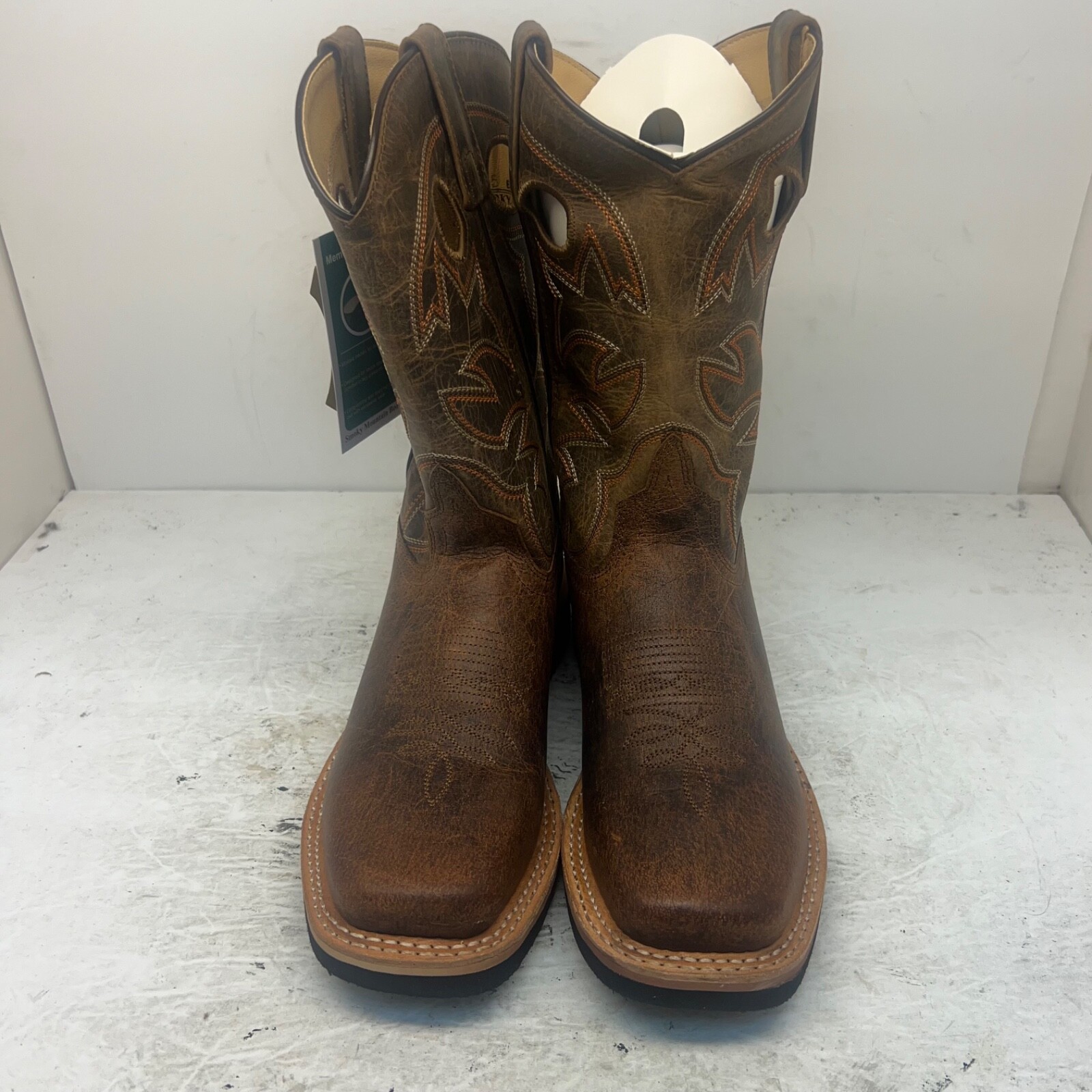 Smoky Mountain Men's Bandera Cowboy Western Boot 4209 Brown Leather ...