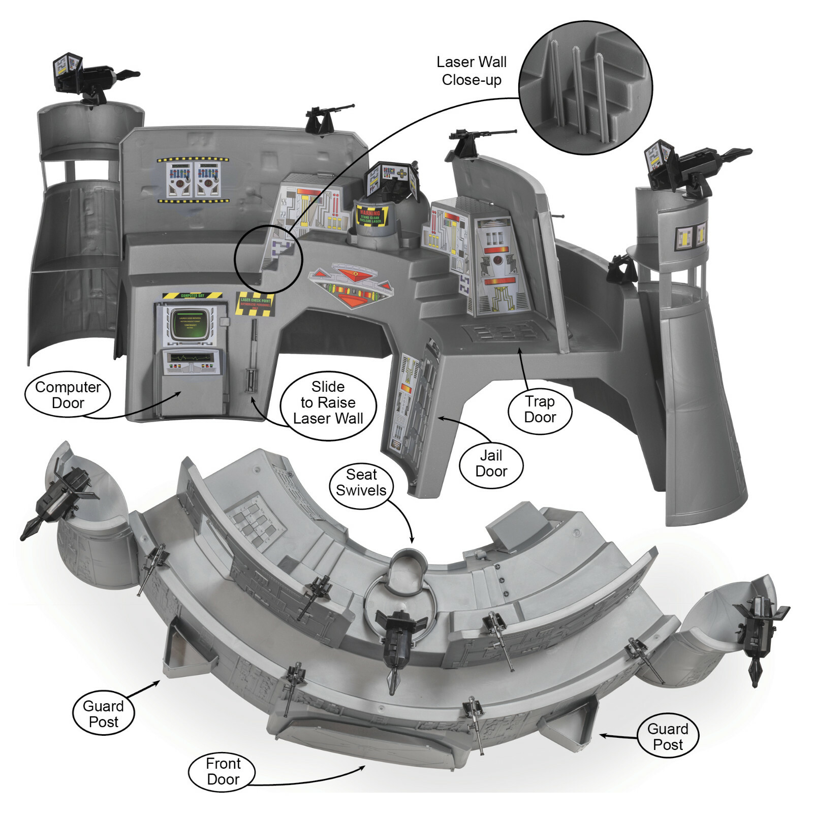 TimMee Processed Plastic Star Attack BATTLE STATION Tim Mee Action ...