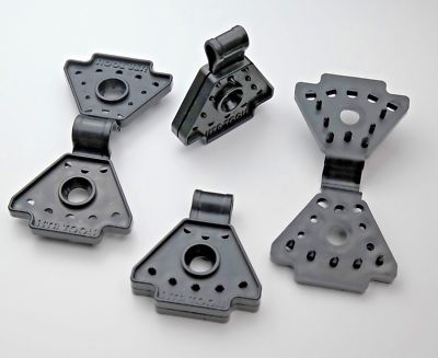 25 STÜCK KUNSTSTOFF CLIPS SCHWARZ CLIP ÖSEN 25ER SET FÜR PLANEN FOLIEN ...