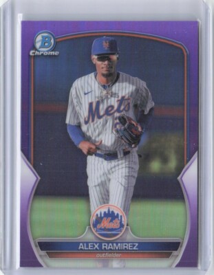 Alex Ramirez 2023 Bowman Chrome Purple Refractor 241/250 #BCP-211 New ...