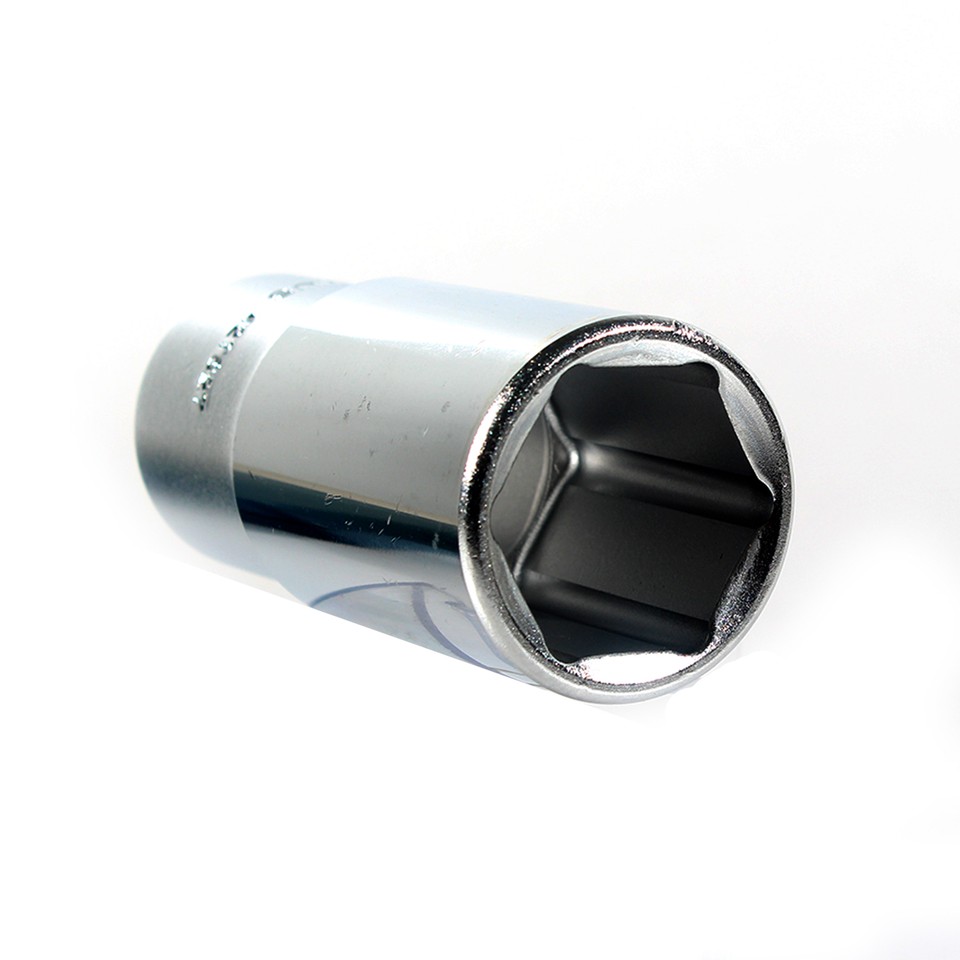 1/2" Dr. Chrome Vanadium Steel 6-Point Metric Deep Long Hand Socket 21 ...