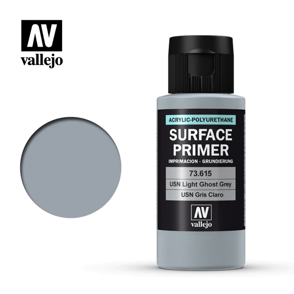 Vallejo Primer Acrylic Polyurethane Usn Light Ghost Grey 60ml | eBay
