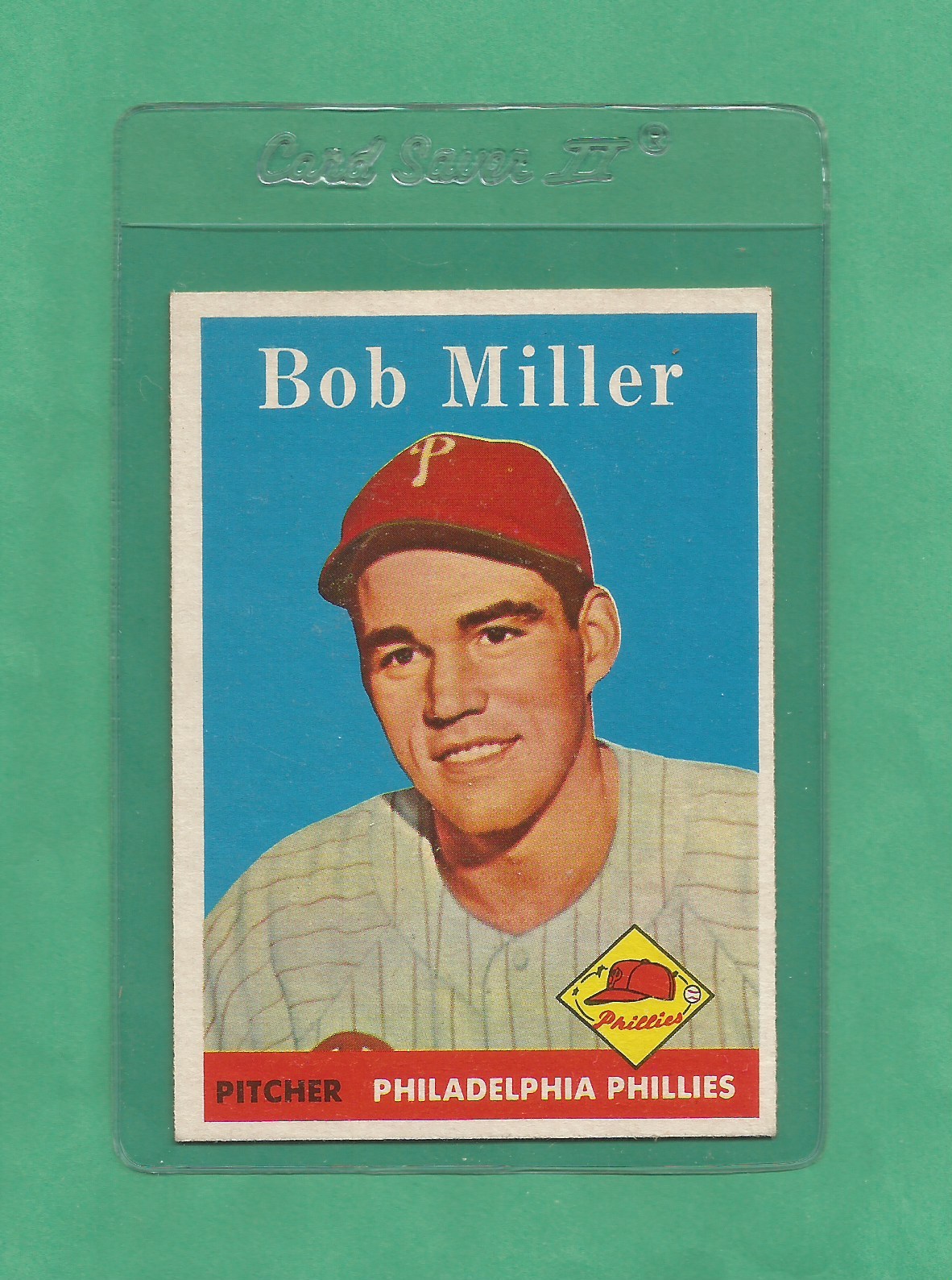 1958 Topps Philadelphia Phillies Bob Miller # 326 NM-MT Tough Card ...