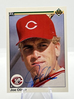 1990 Upper Deck #568 JOE OLIVER Cincinnati Reds Autograph Signed | eBay